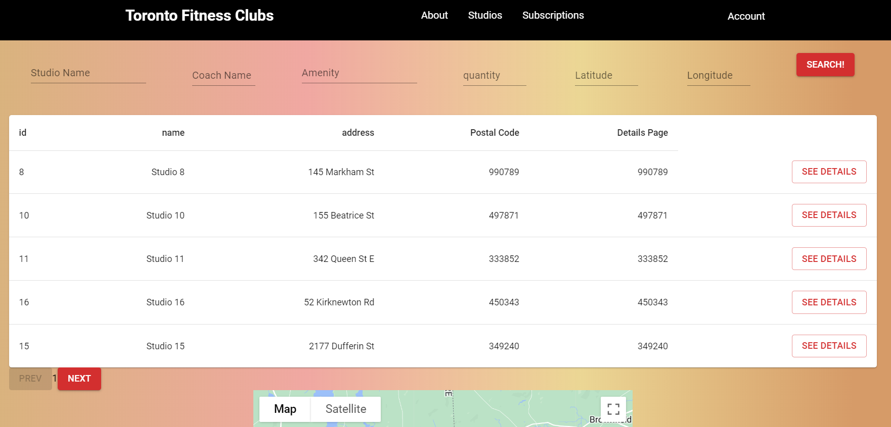 GitHub - Prof-Al/Toronto-Fitness-Club: A group project where I used the Django and React ...