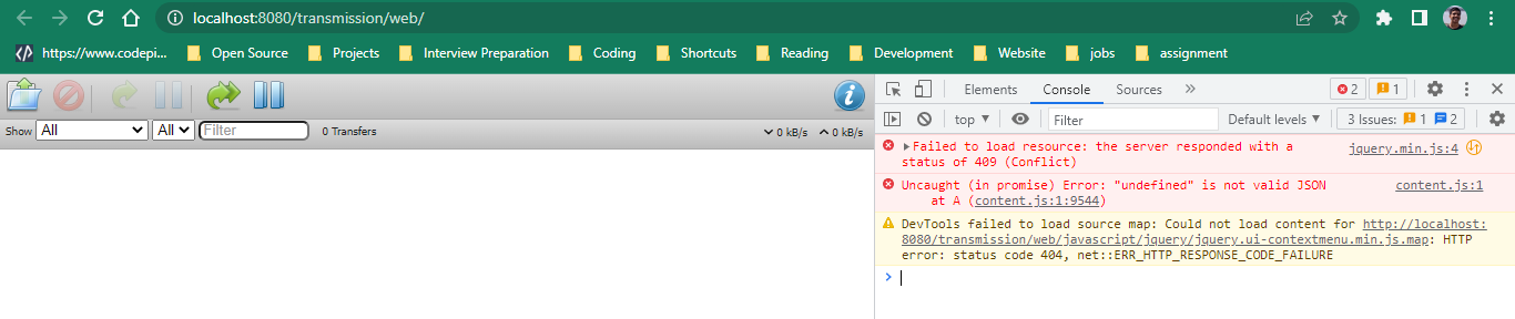 Transmission Web UI RPC 409 Error · Issue #4385 · transmission/transmission · GitHub