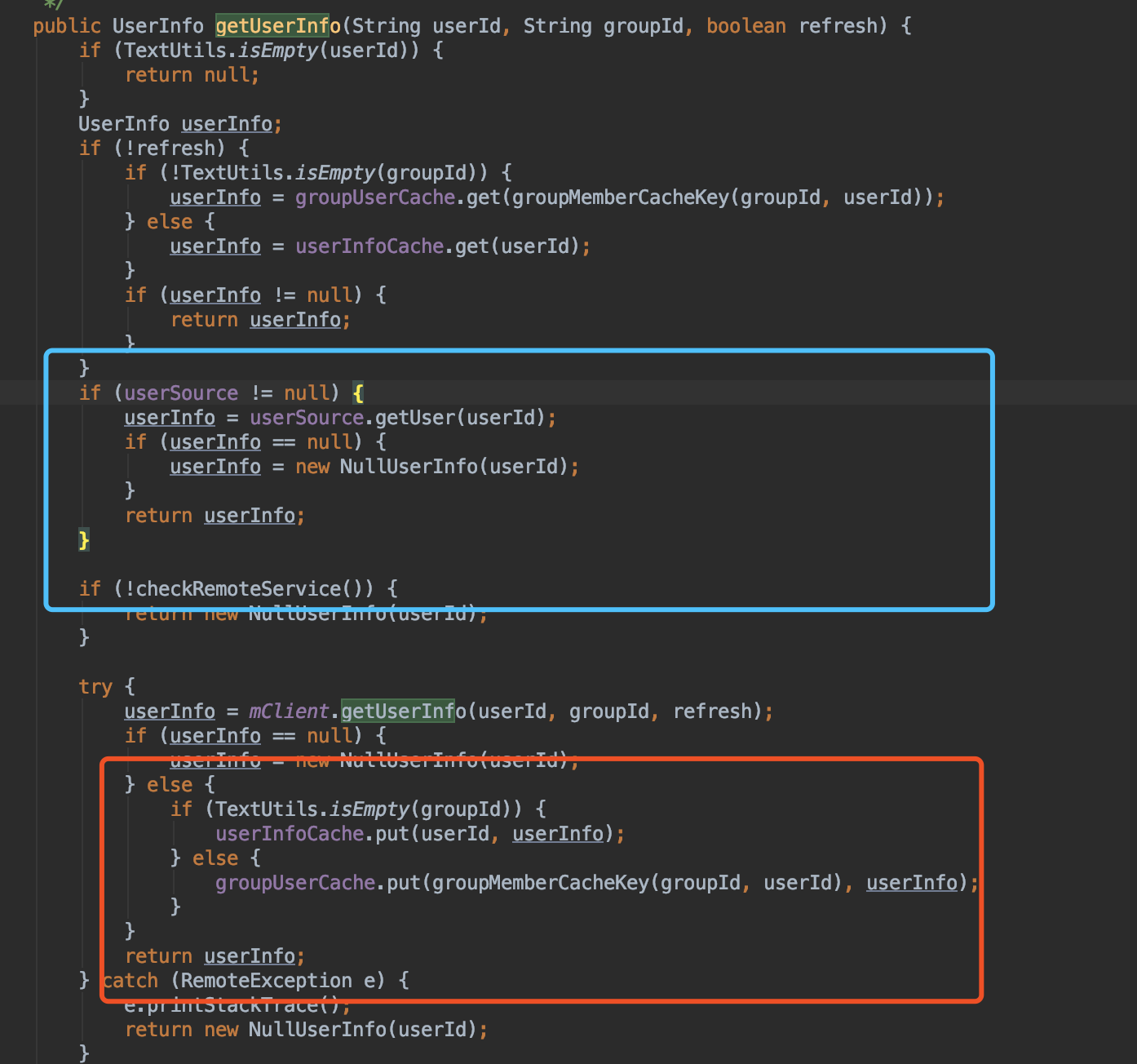 ChatManager getUserInfo 缓存问题 · Issue #129 · wildfirechat/android-chat · GitHub