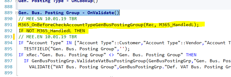 [Event Request] Table 81 Field Gen. Bus. Posting Group - OnValidate() · Issue #785 · microsoft ...