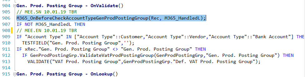 [Event Request] Table 81 Field Gen. Prod. Posting Group - OnValidate · Issue #786 · microsoft ...