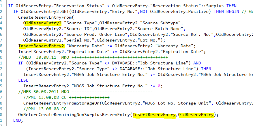 Event Request Codeunit 99000830 Function Createremainingreserventry Wrong Parameter · Issue