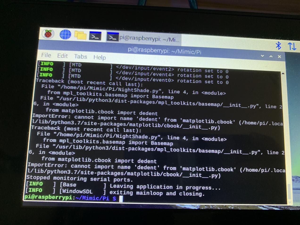 Fix dedent import issue · Issue #209 · ISS-Mimic/Mimic · GitHub