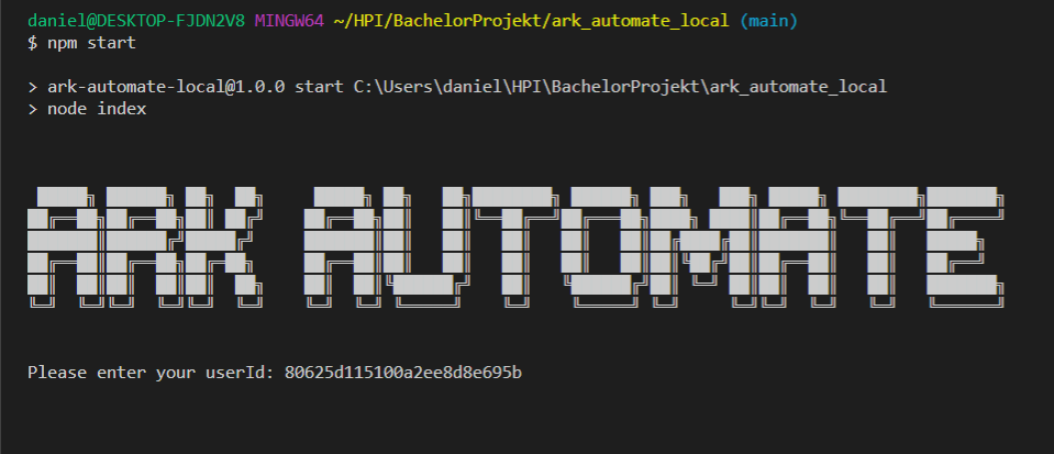 162 communication local client by WolfgangDaniel · Pull Request #185 · bptlab/ark_automate · GitHub