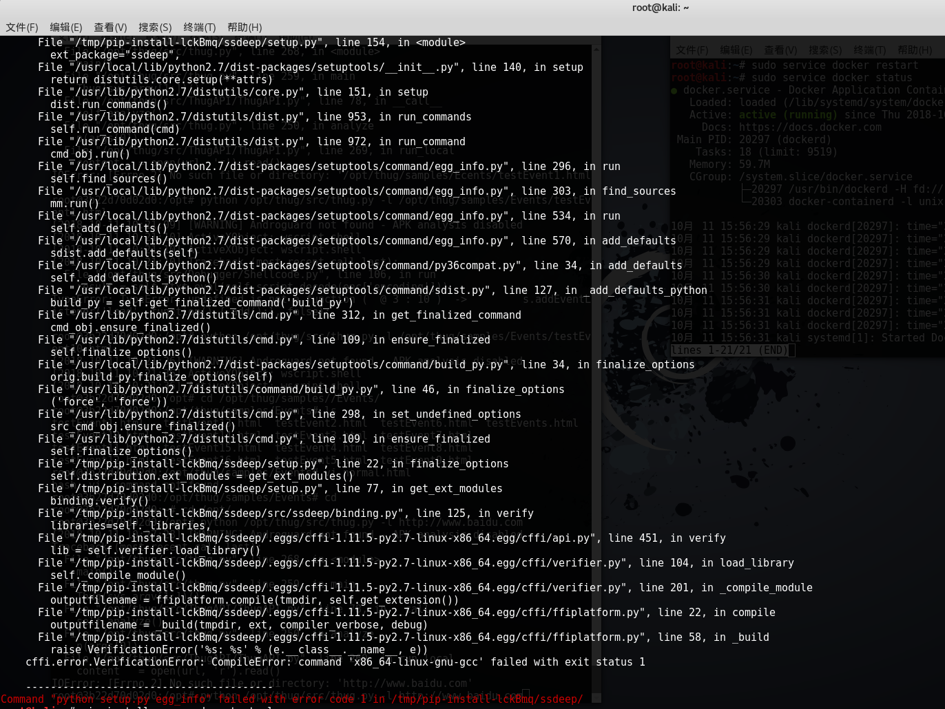 ssdeep is failed when I used “pip install thug” · Issue #263 · buffer/thug · GitHub