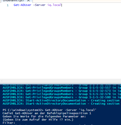 Trouble with Get-ADUser · Issue #4 · EvotecIT/PSWinDocumentation · GitHub