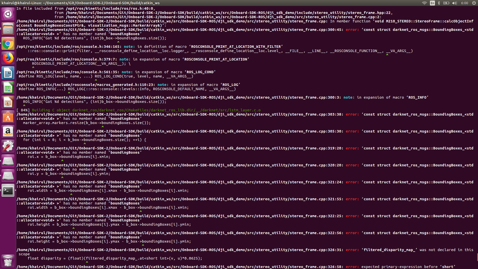 ROS Stereo Vision Depth sample will not be compiled · Issue #198 · dji-sdk/Onboard-SDK-ROS · GitHub