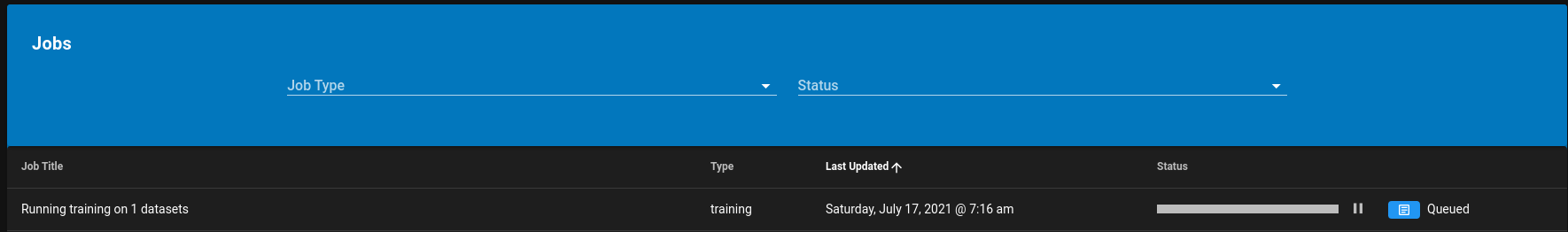 [FEATURE] Instead of "Inactive" for jobs in queue say "In Queue" or ...