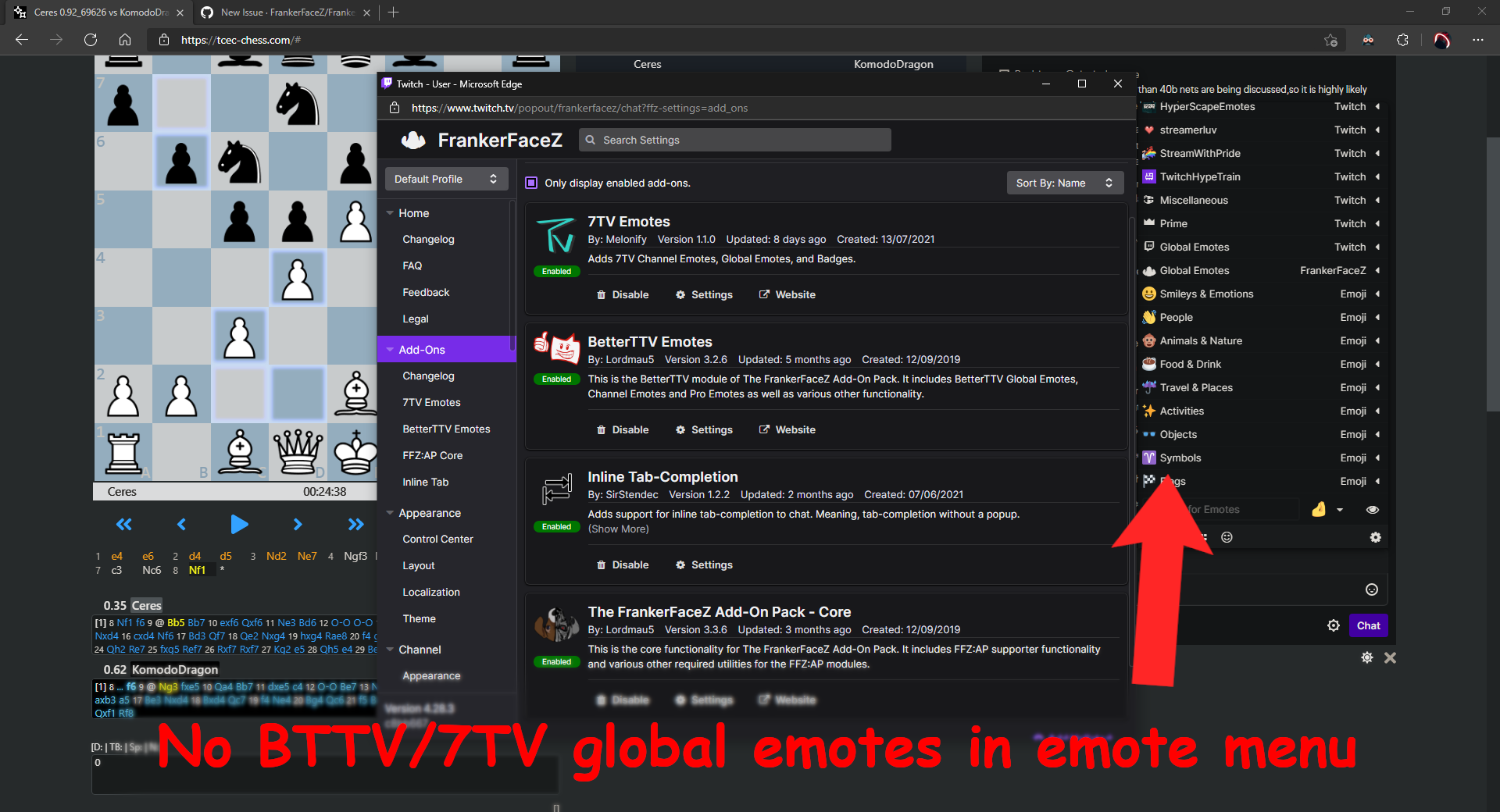 No add-ons in embedded chat · Issue #1094 · FrankerFaceZ/FrankerFaceZ ...