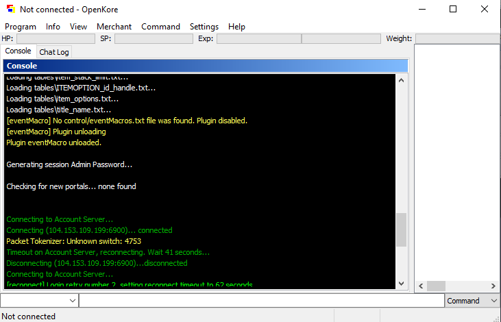 packet tokenizer unknown switch 4753 · Issue #3083 · OpenKore/openkore · GitHub