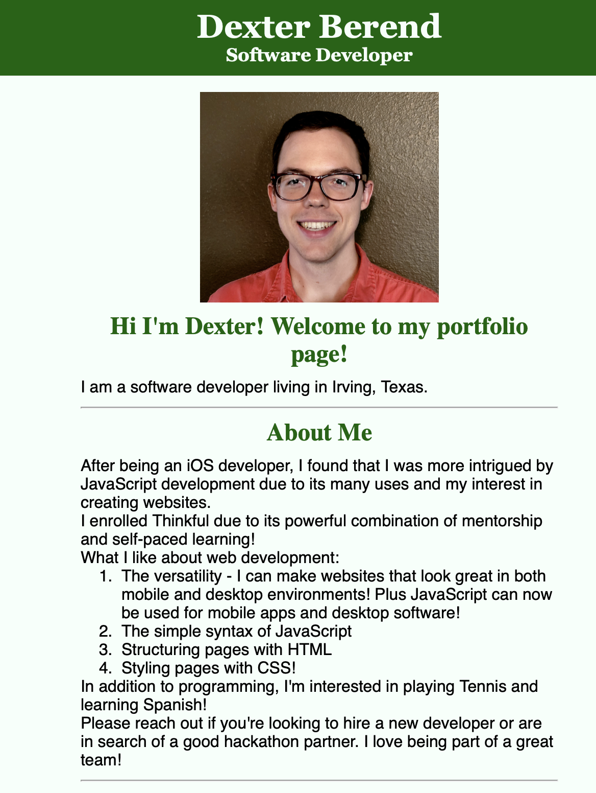 GitHub - Berend27/PortfolioWebPage: A Portfolio Page about Dexter Berend