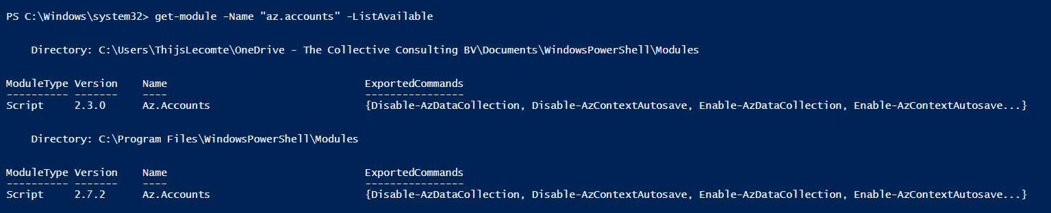 Playbook Template Generator can't work with multiple versions of the az module · Issue #4185 ...