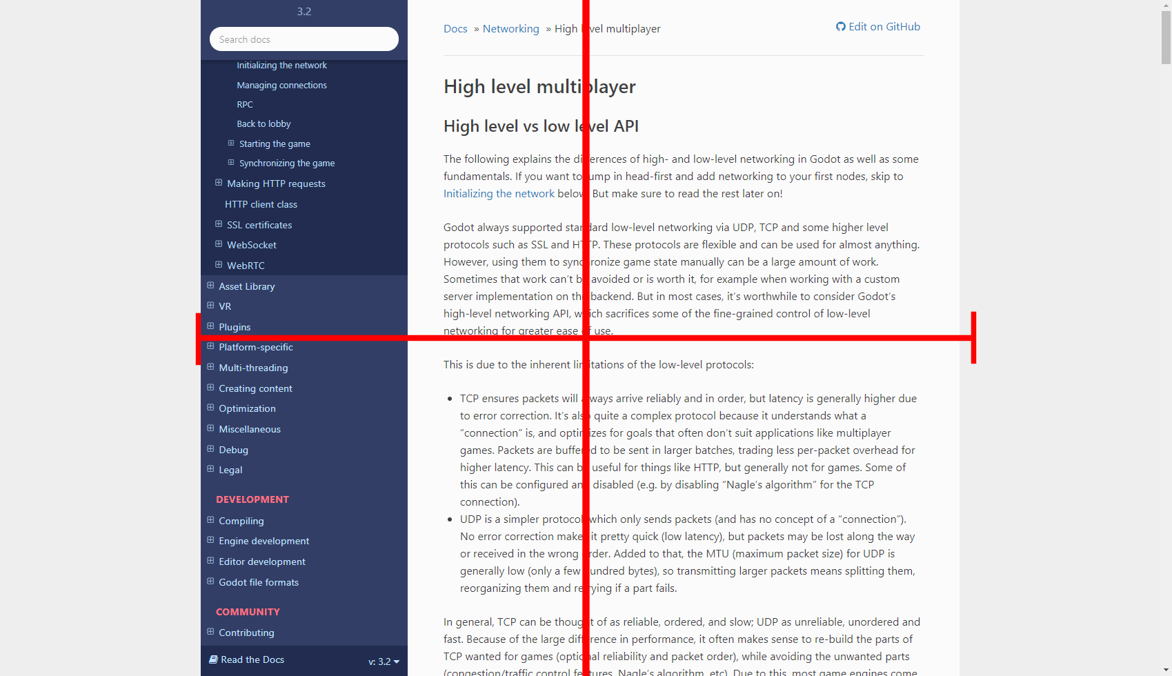 Centering the text pane in docs.godotengine.org · Issue #3139 · godotengine/godot-docs · GitHub
