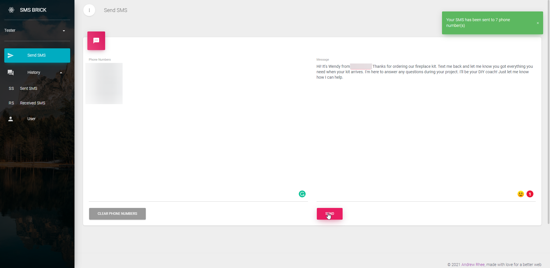 GitHub - adamvenord17/TwilioSMS-frontend-react: Frontend of Twilio/SMS distribution system ...