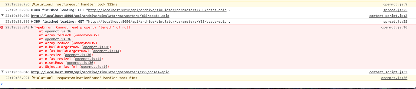 [Tables] Error in tables - "could not read property 'length' of null" · Issue #1817 · nasa ...