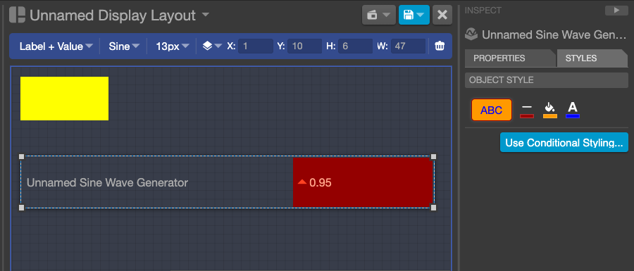 [Conditionals] Unable to style telemetry values in display layout · Issue #2838 · nasa/openmct ...