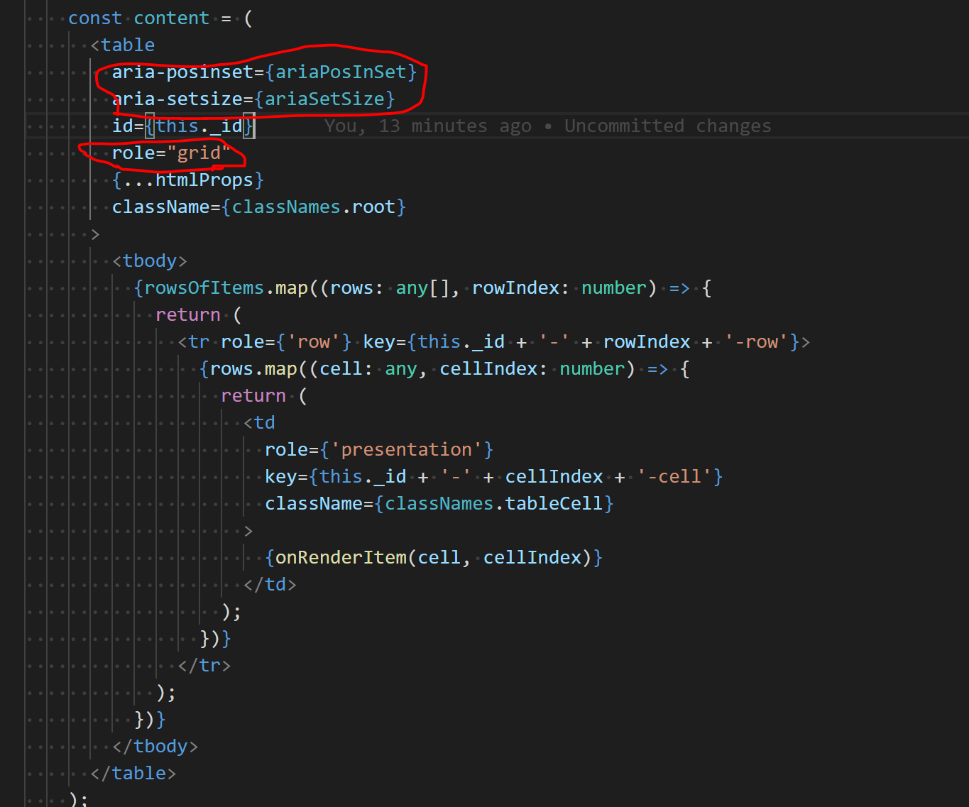 Grid - Aria PosInSet and SetSize Used on Wrong Role · Issue #13532 · microsoft/fluentui · GitHub