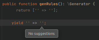 [Feature Request] Allow syntax hint for yield in rules · Issue #378 · laravel-idea/plugin · GitHub