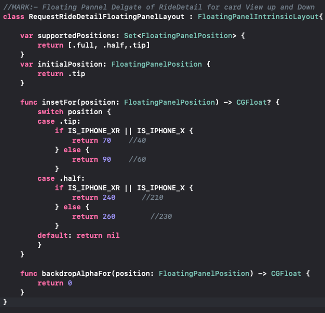 How to change Height of floating panel controller as per the content change of that content view ...