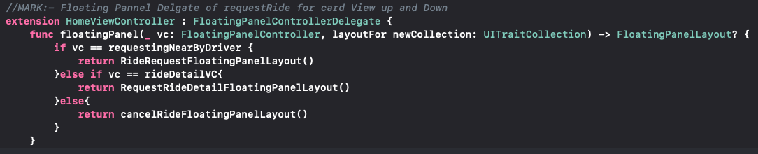 How to change Height of floating panel controller as per the content change of that content view ...