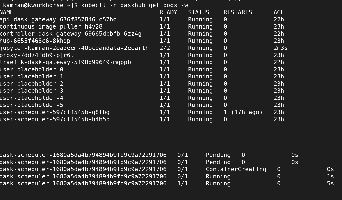 Unable To Start Dask Workers From Jupyterhub Notebooks Because Of