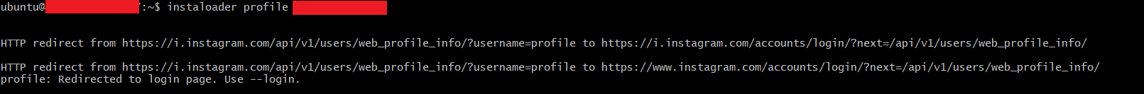 HTTP redirect to Instagram Login Page Issue · Issue #1667 · instaloader ...