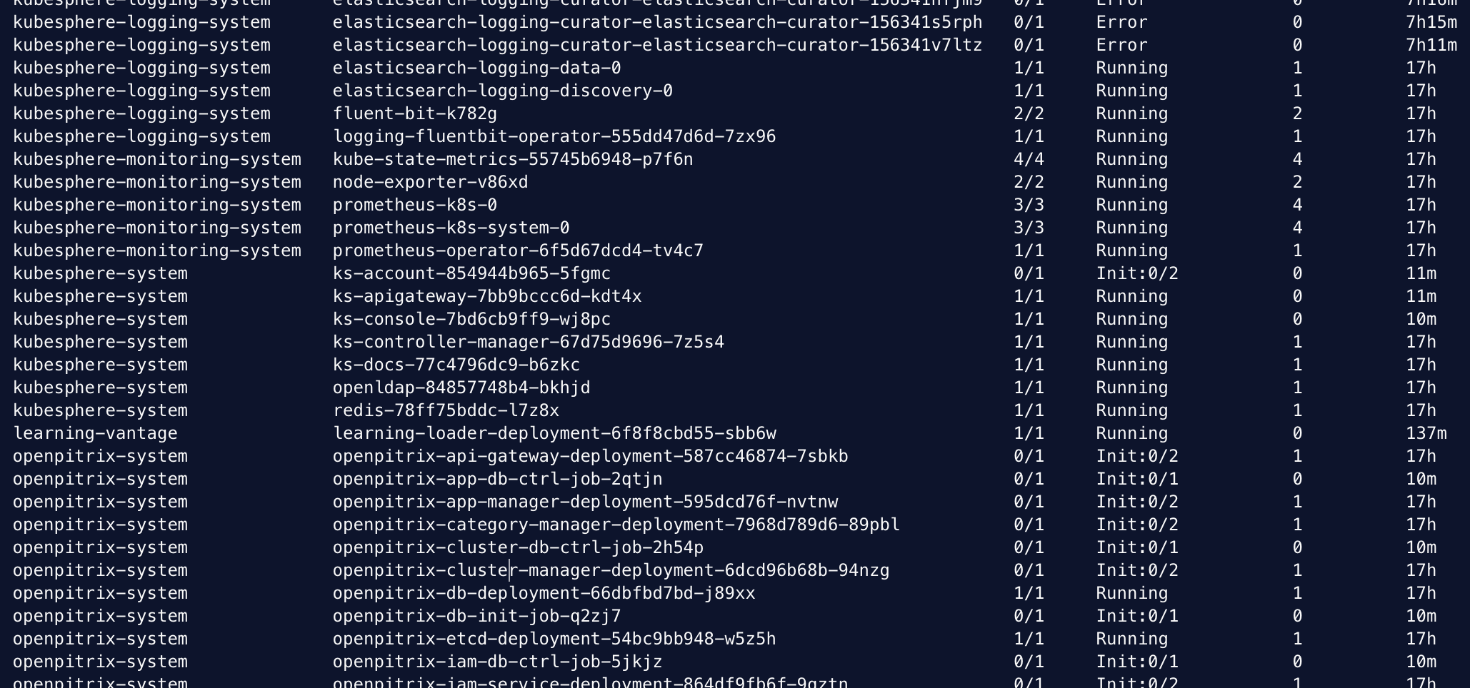 安装错误 - 应该是DB问题 · Issue #588 · kubesphere/kubesphere · GitHub