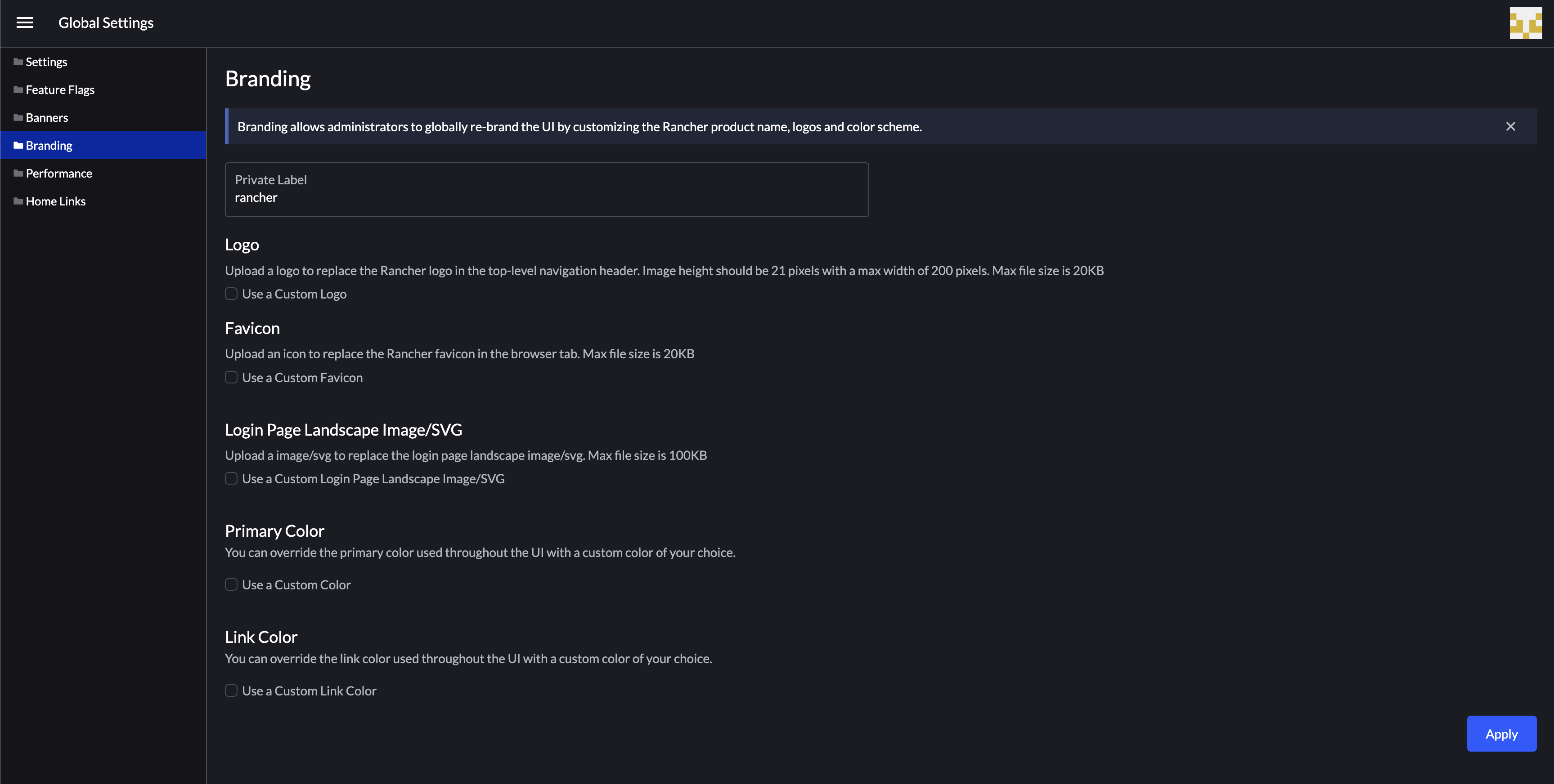 [ENHANCEMENT]users can set Banners and Branding in Harvester UI · Issue #3442 · harvester ...