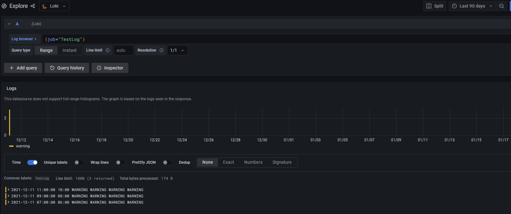 Only logs with specific labels are returned when using official Docker containers (Loki ...