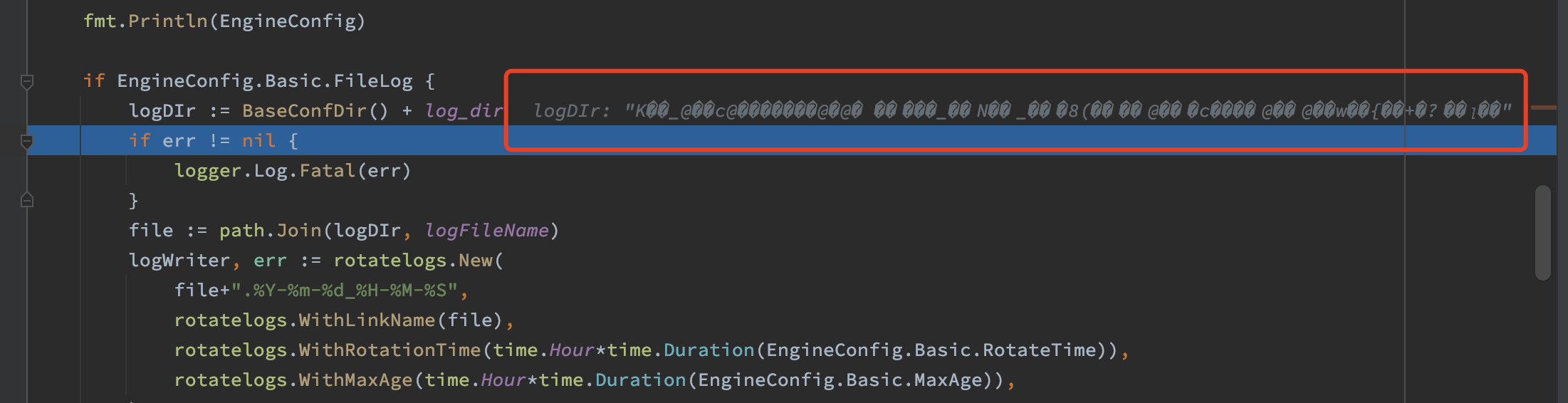 Macos Bigsur 11 2 3version,random Code Generated By Using Goland Debug When Import