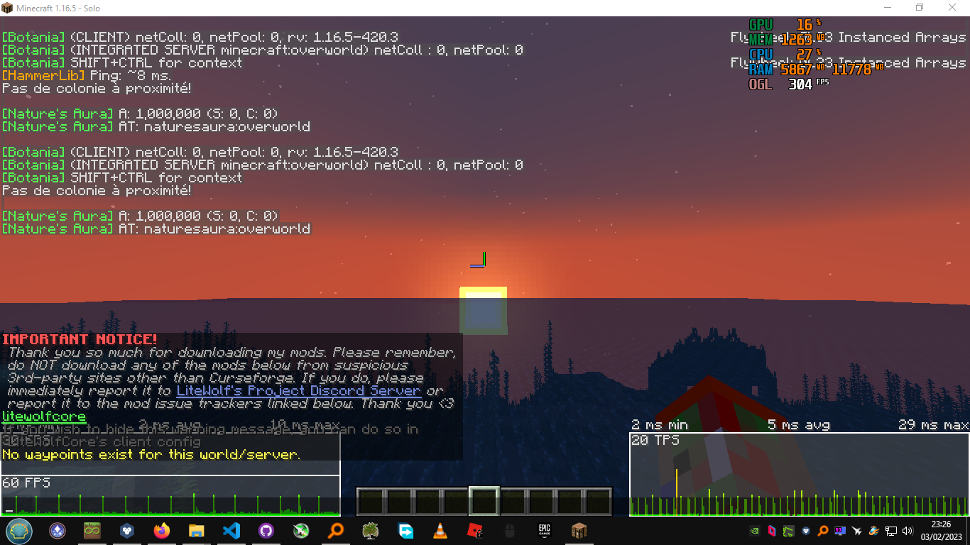 [1.16.5] Micro stutter in specific situations (tps + fps) · Issue #216 ...