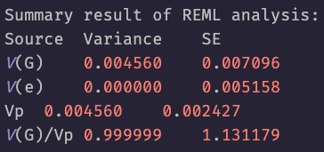 Very high heritability results from EMMA when running kmers_gwas ...