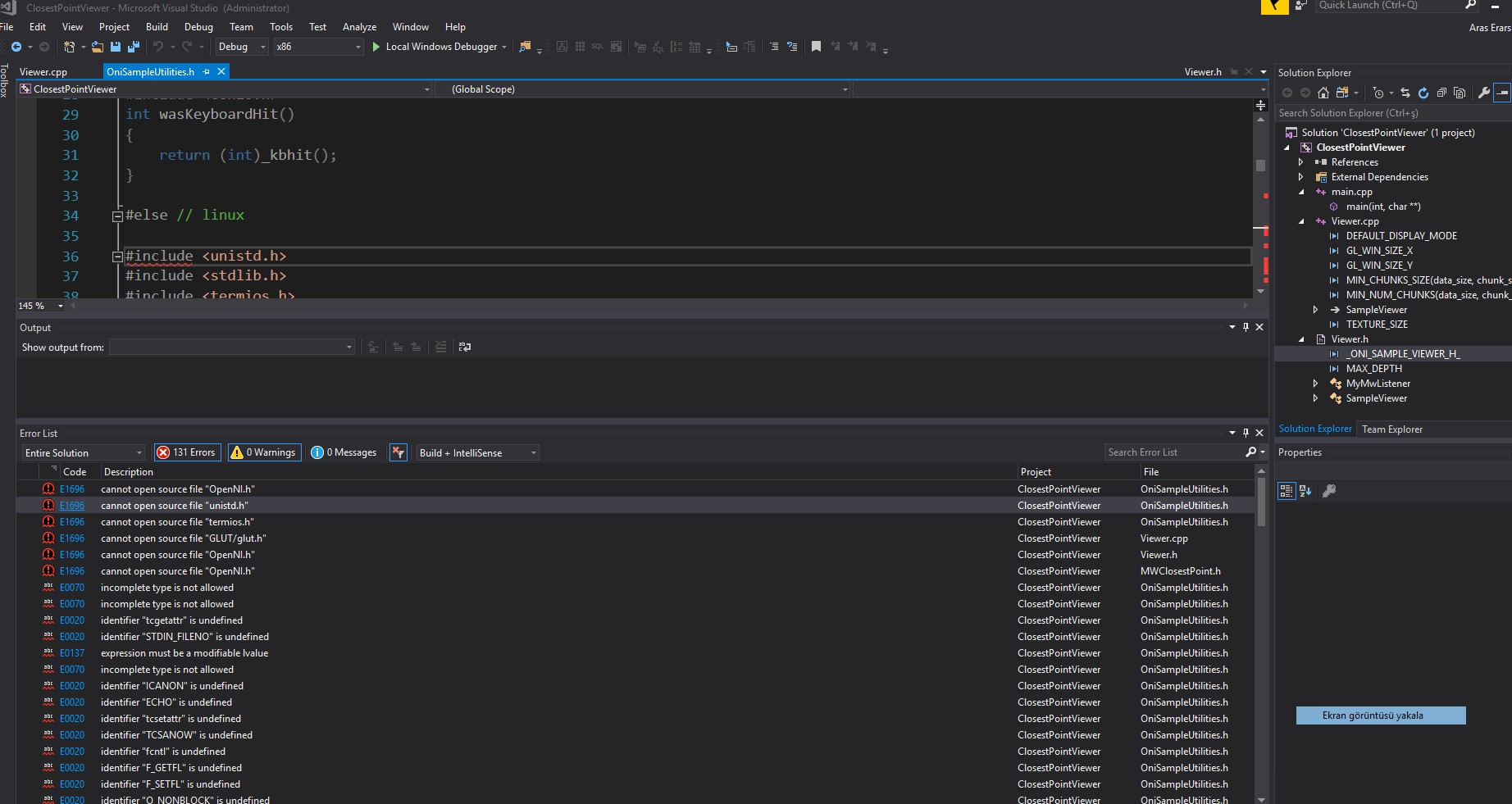 How to compile OpenNI2 samples on Win10? · Issue #6868 · microsoft/vcpkg · GitHub
