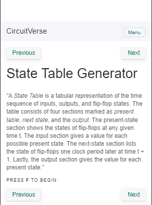 State Table Generator Not Accessible in Mobile · Issue #443 · CircuitVerse/Interactive-Book · GitHub