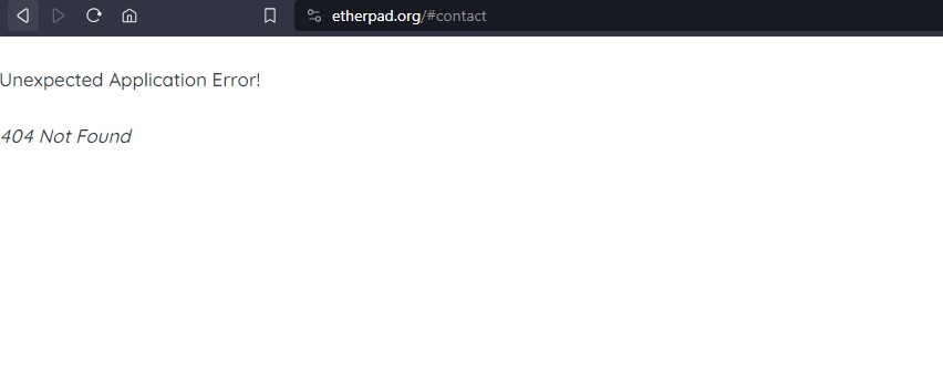 Broken links on etherpad.org · Issue #6001 · ether/etherpad-lite · GitHub