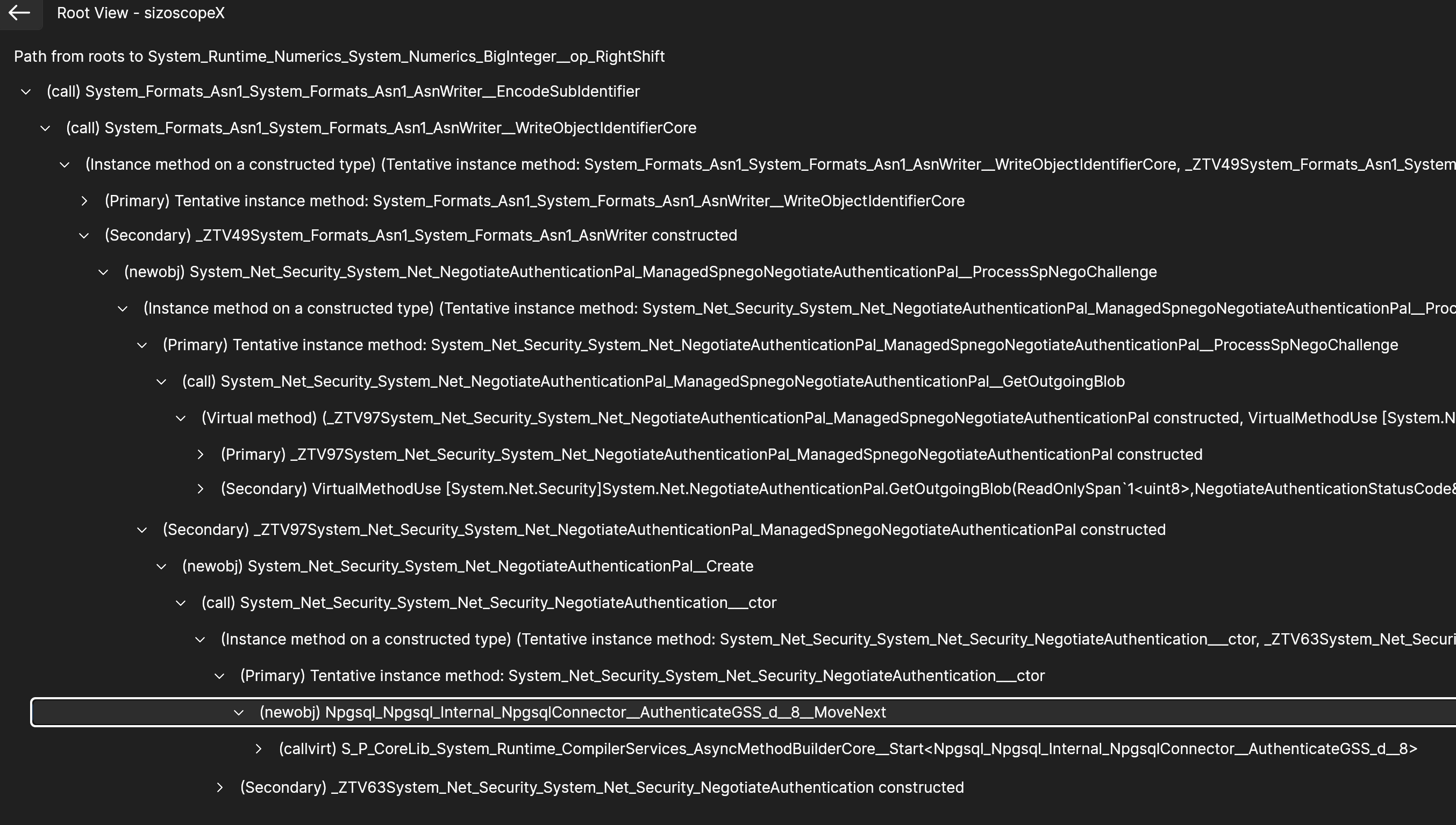 Negotiateauthentication Larger Code Size And Also Brings In Biginteger · Issue 90898 · Dotnet