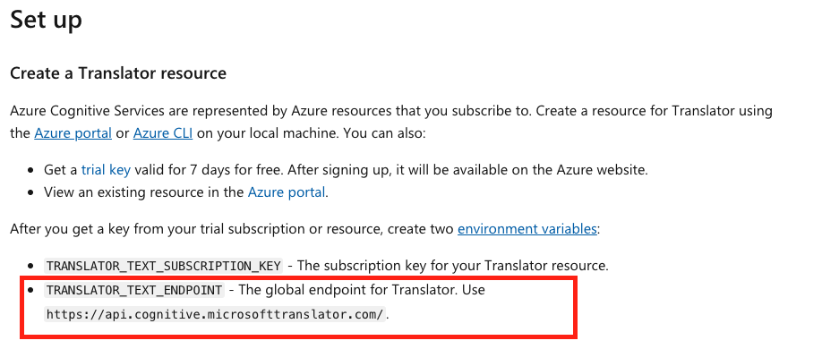 The `endpoint` value used in the sample code is wrong. · Issue #55592 · MicrosoftDocs/azure-docs ...