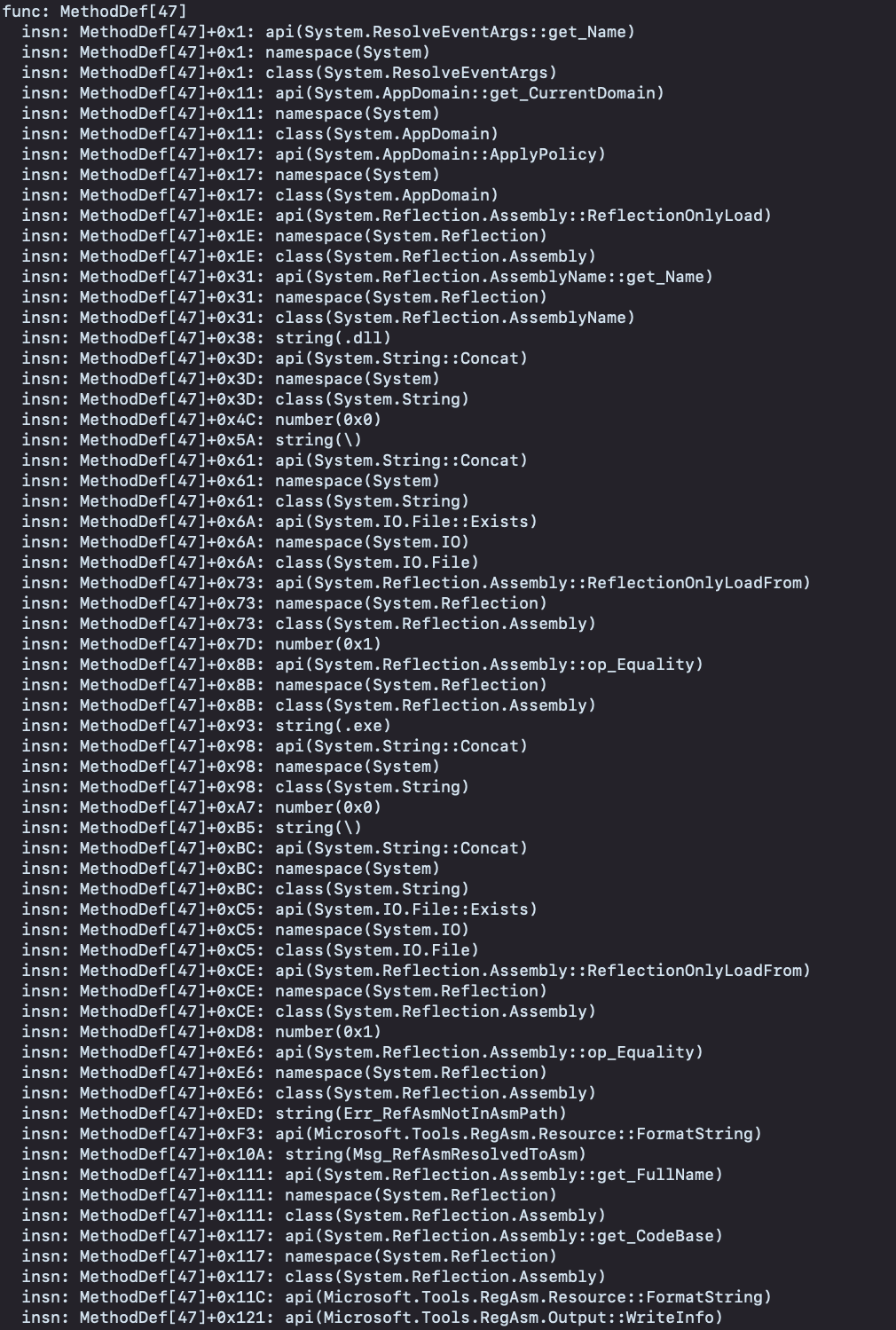 display dotnet token in capa output · Issue #1053 · mandiant/capa · GitHub