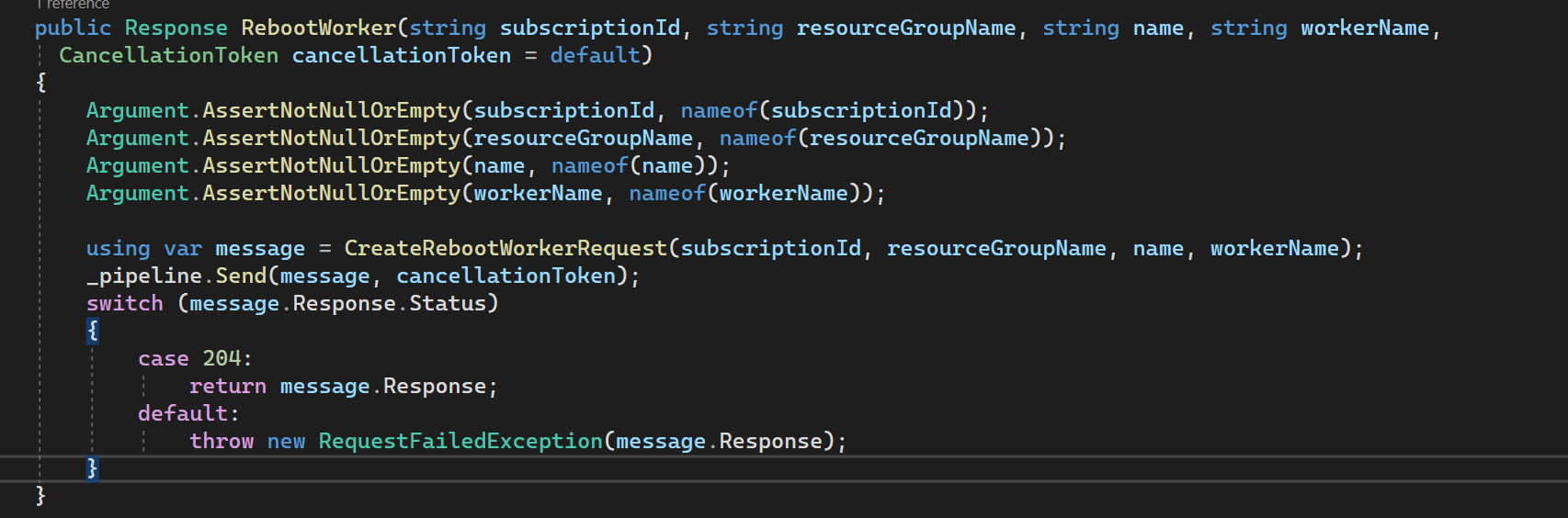 [bug] Rebootworker Throw Requestfailedexception With Status Code 200 · Issue 38786 · Azure