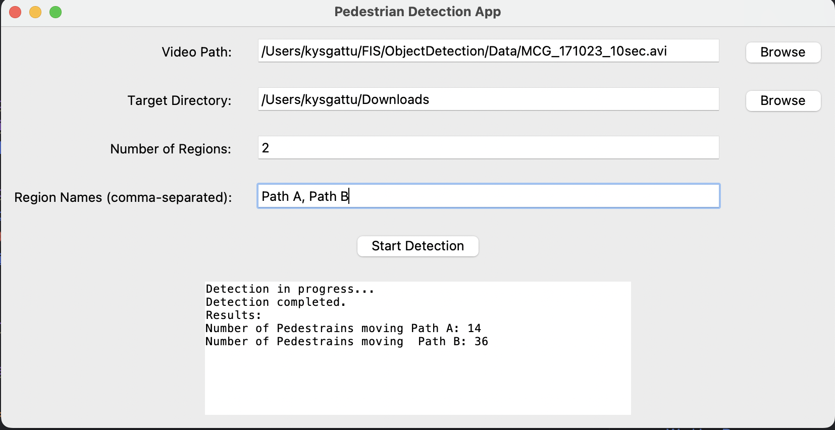 GitHub - kysgattu/Pedestrian-Detection-System: Detect, Track and Count number of persons walking ...