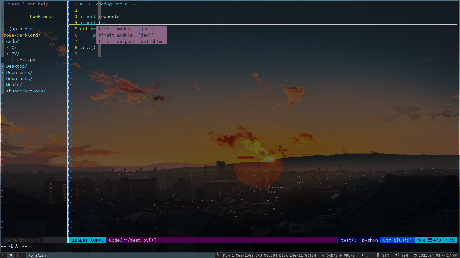 GitHub - DarkLord-W/Vim: Vim dotfiles