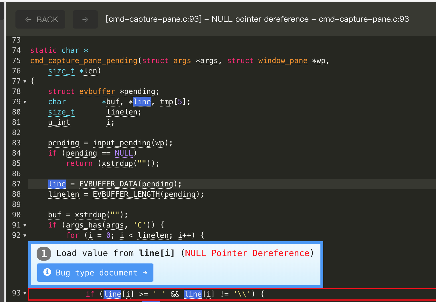 Potential Npd In Function Cmdcapturepanepending In Source File Cmd