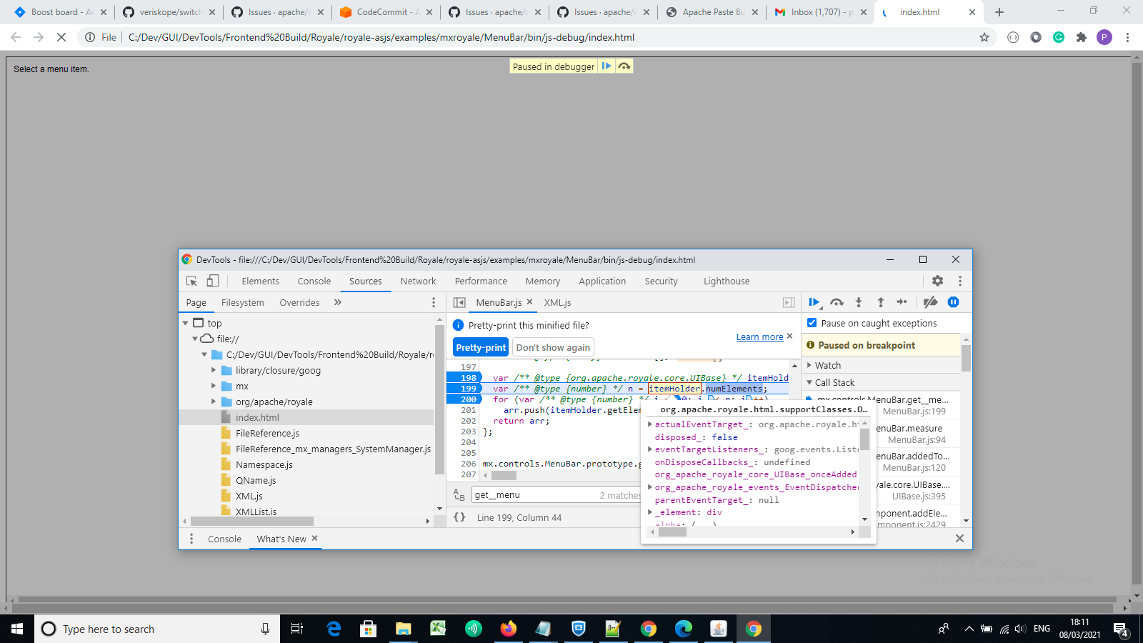 Uncaught TypeError: Cannot read property 'numElements' of null (MenuBar.js:199) · Issue #1088 ...