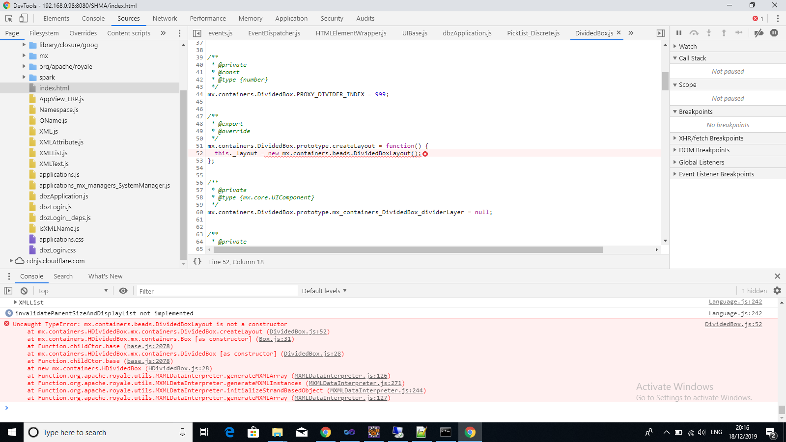 Uncaught Typeerror Ntainersbeadsdividedboxlayout Is Not A Constructor · Issue 632