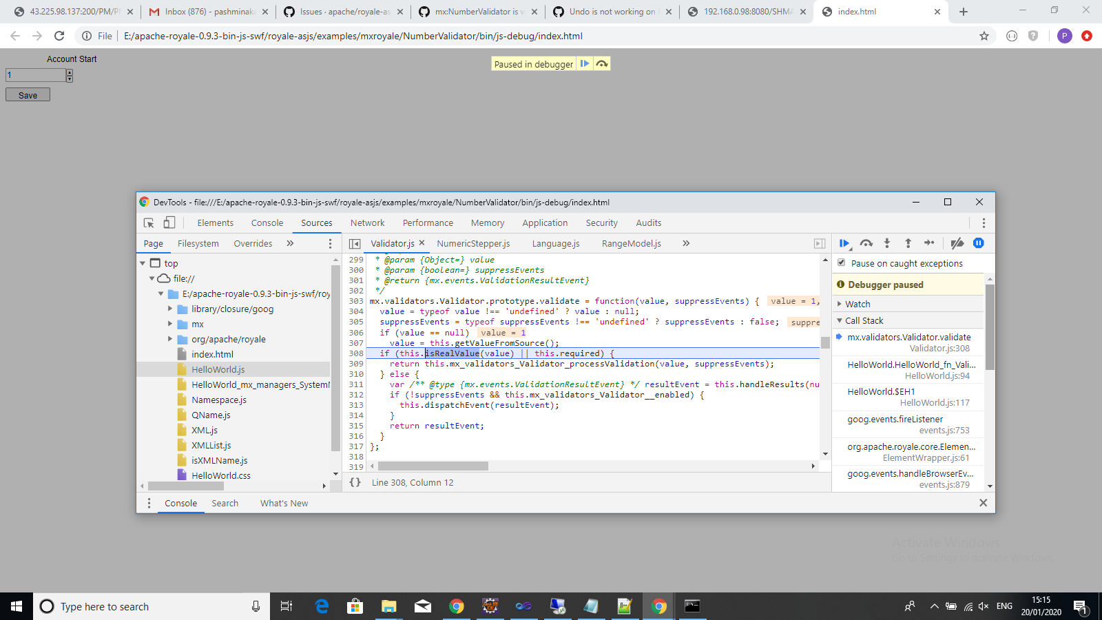 Mxnumbervalidator Is Validating Numericstepper Source Incorrectly · Issue 675 · Apacheroyale 