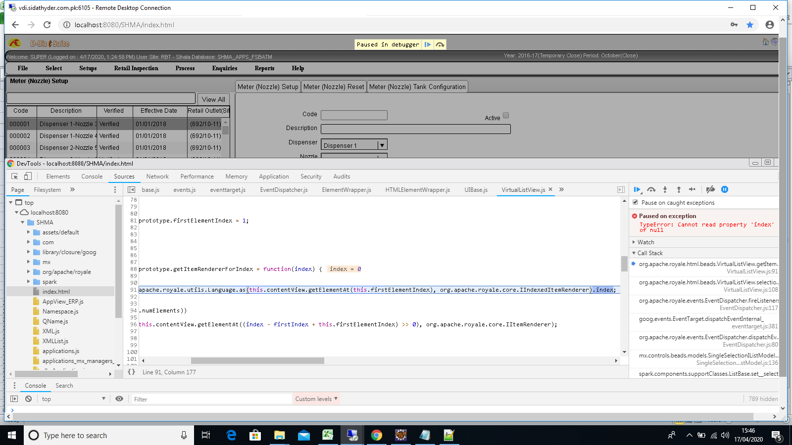 TypeError: Cannot read property 'index' of null (VirtualListView.js:91) · Issue #811 · apache ...