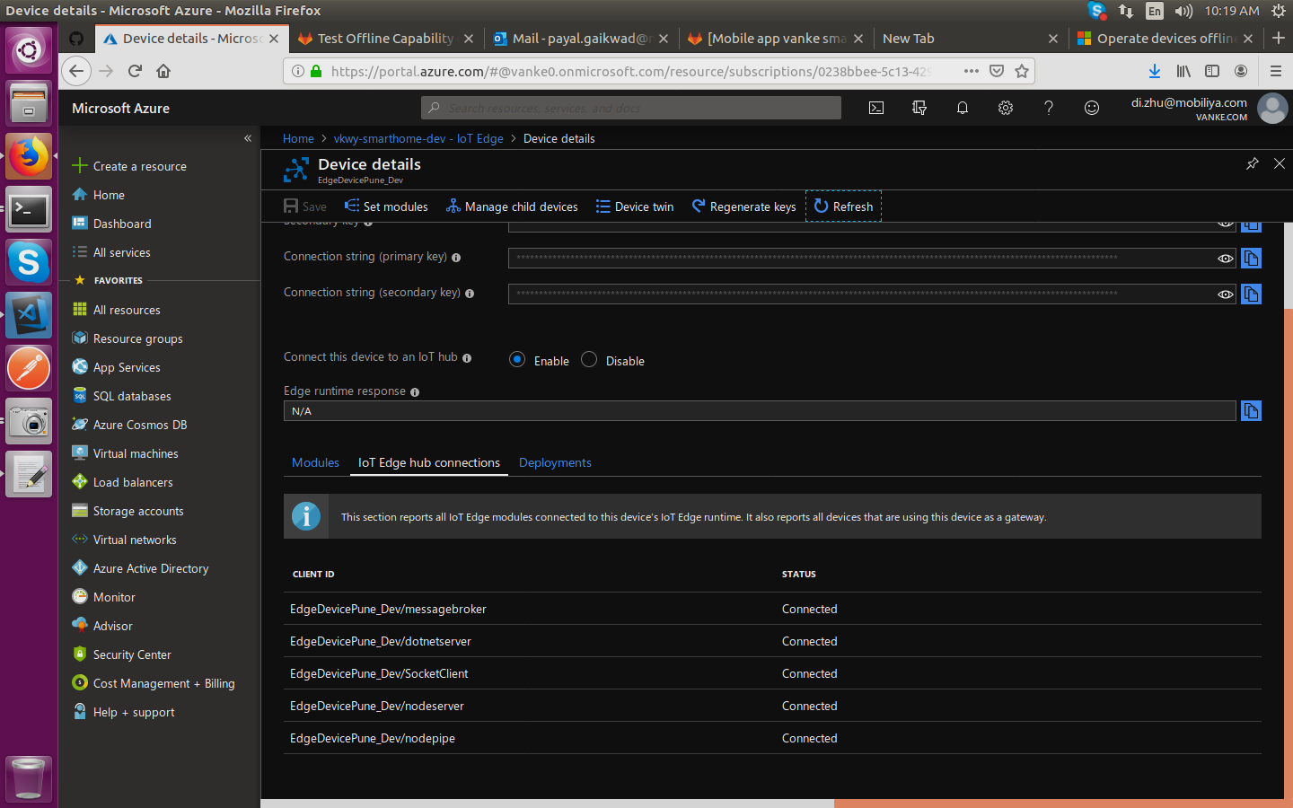 No persistent connection between iothub and iotedge runtime · Issue #1367 · Azure/iotedge · GitHub
