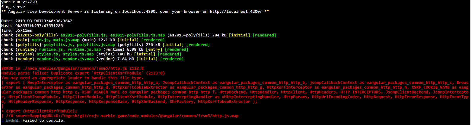 Ngcc Duplicate Export Clientxsrfmodule In Fesm5js · Issue 28068 · Angularangular