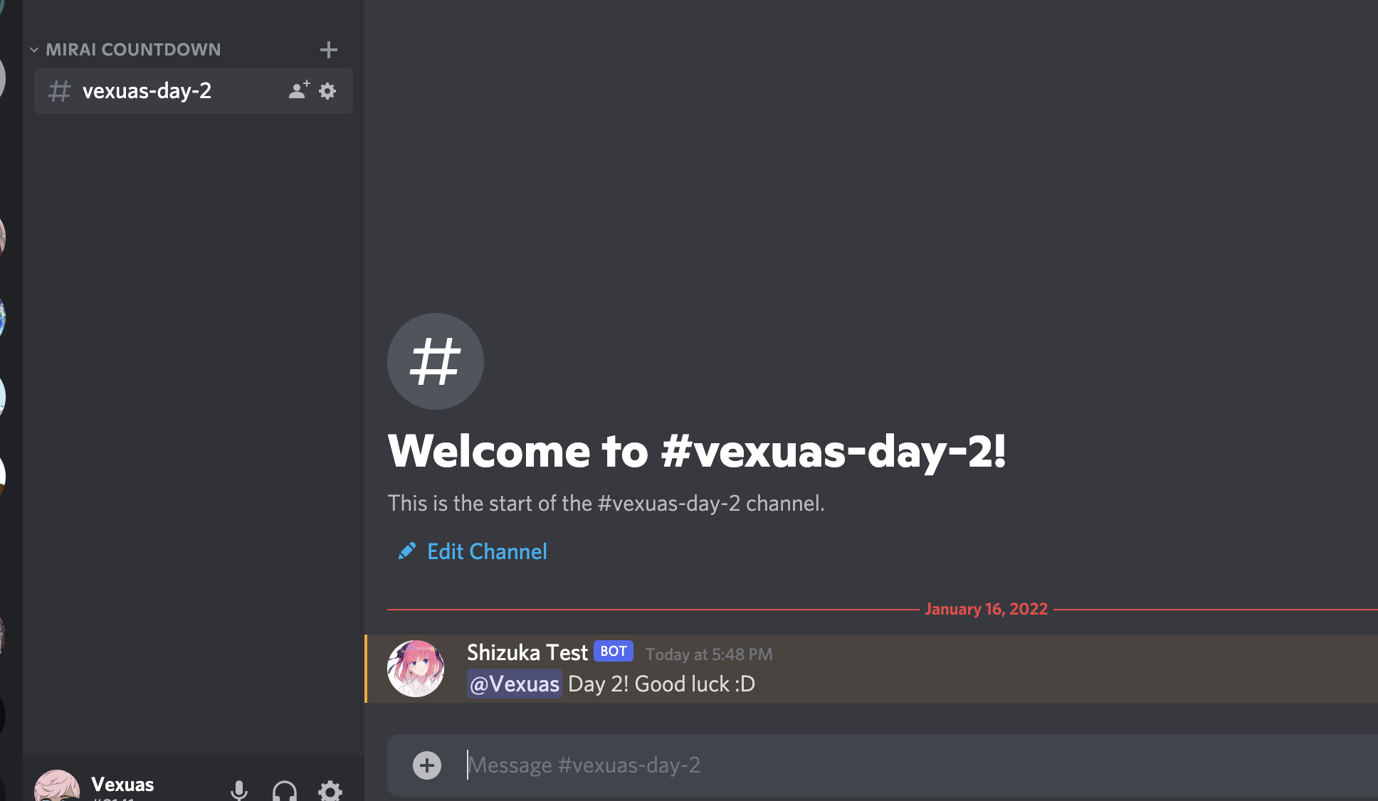 GitHub - vexuas/mirai: Discord bot that simply counts down from a set ...
