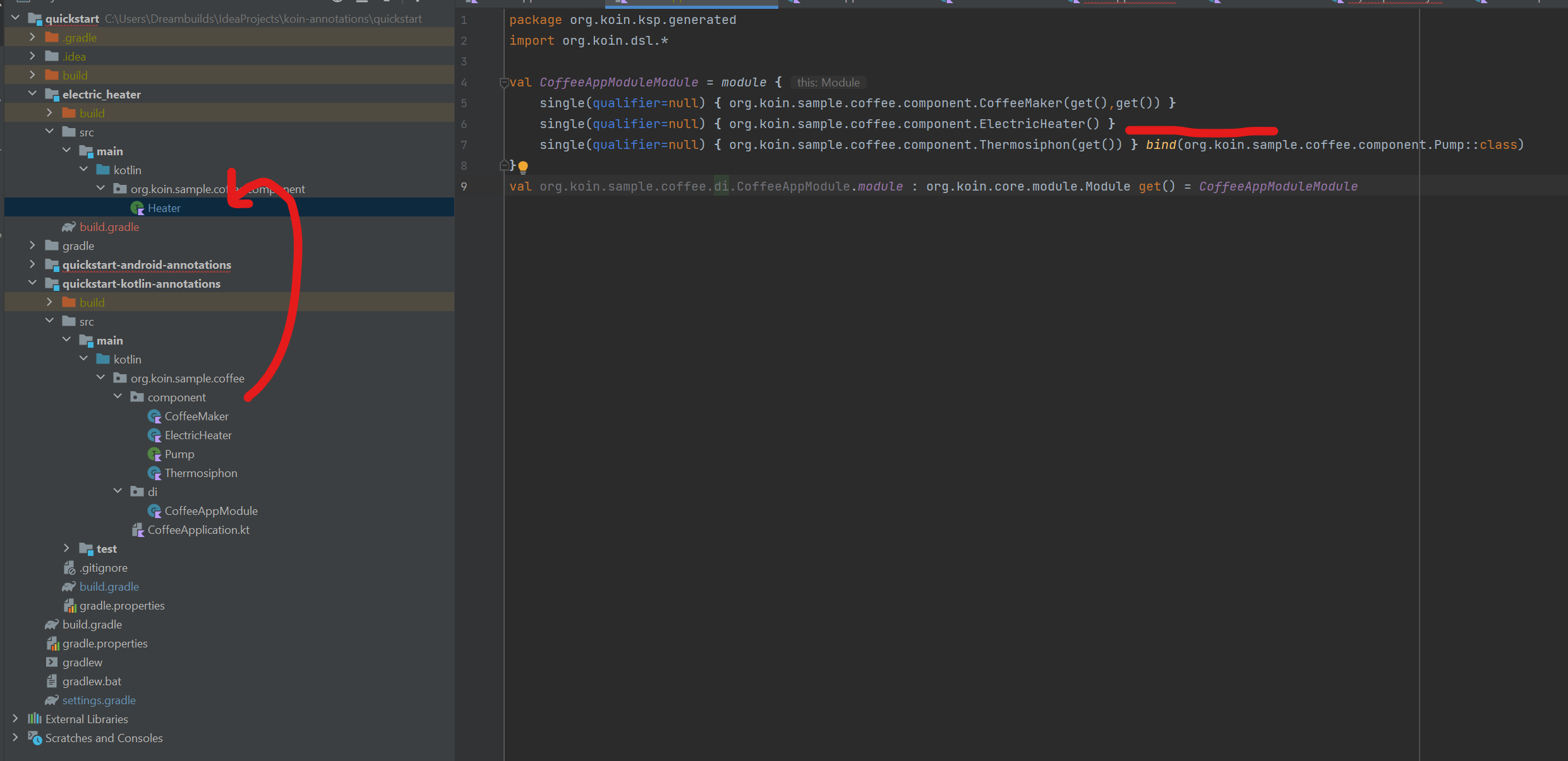 Koin Annotation not generating binded interfaces that recides in other (project) modules · Issue ...
